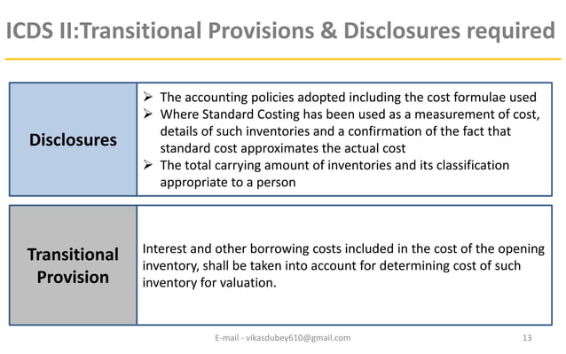 ICDS-II Valuation of Inventory | PPT