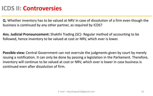 ICDS-II Valuation of Inventory | PPT