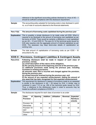 ICDS Disclosures | PDF