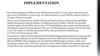Icds integerated child development scheme | PPTX