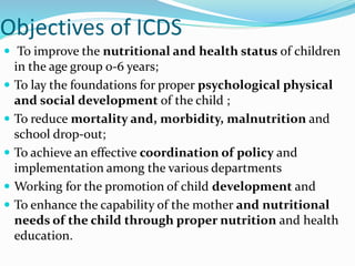 Icds – integrated child development scheme | PPTX