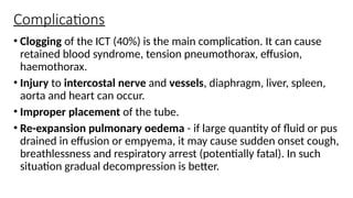 icd + tube thoracostomygydsfgfysadyfasftasdfasytgfs | PPTX