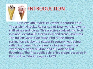 Ice Making | PPTX | Desserts and Baking | Food & Drink