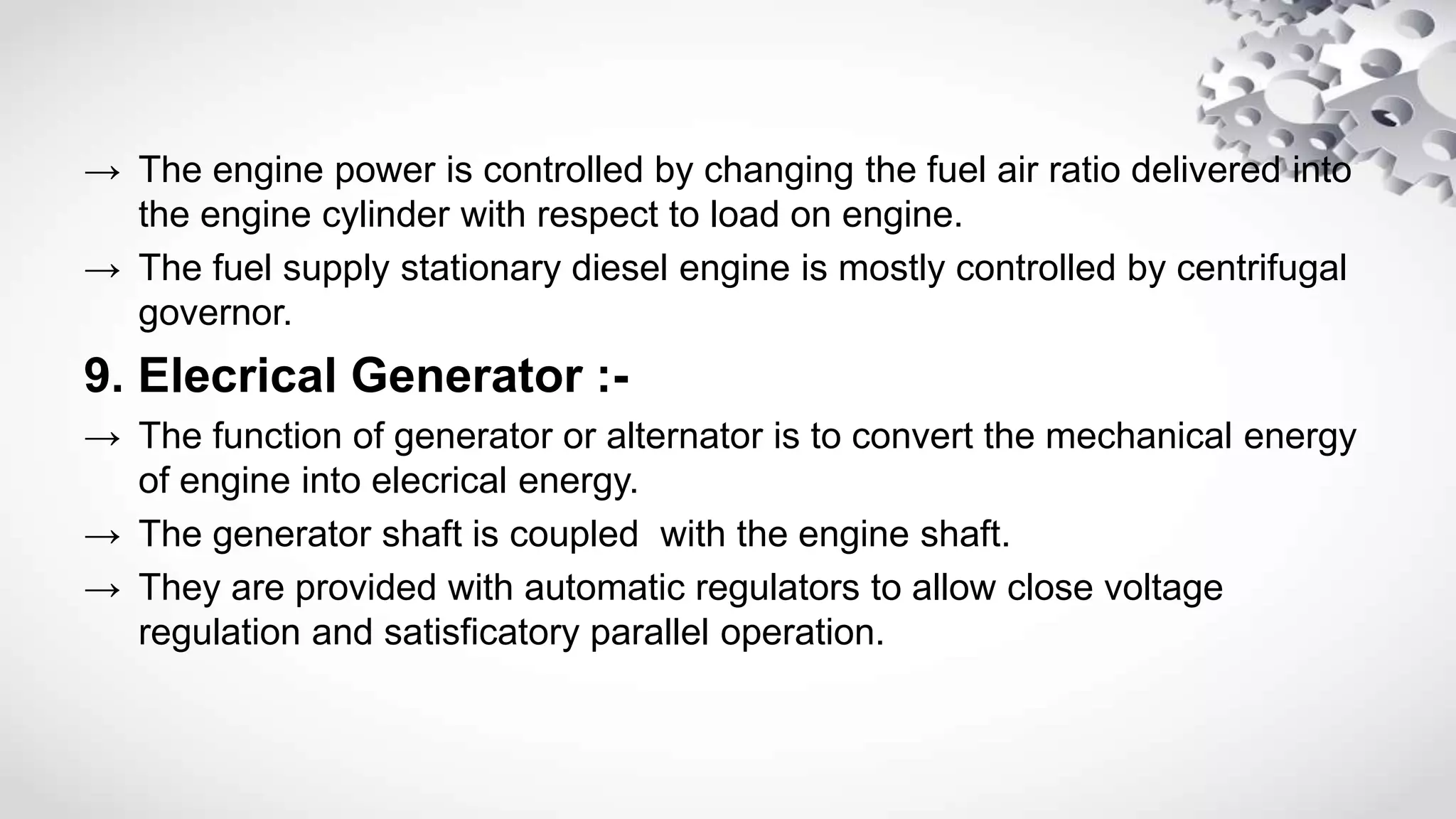Diesel power plant Description | PPTX