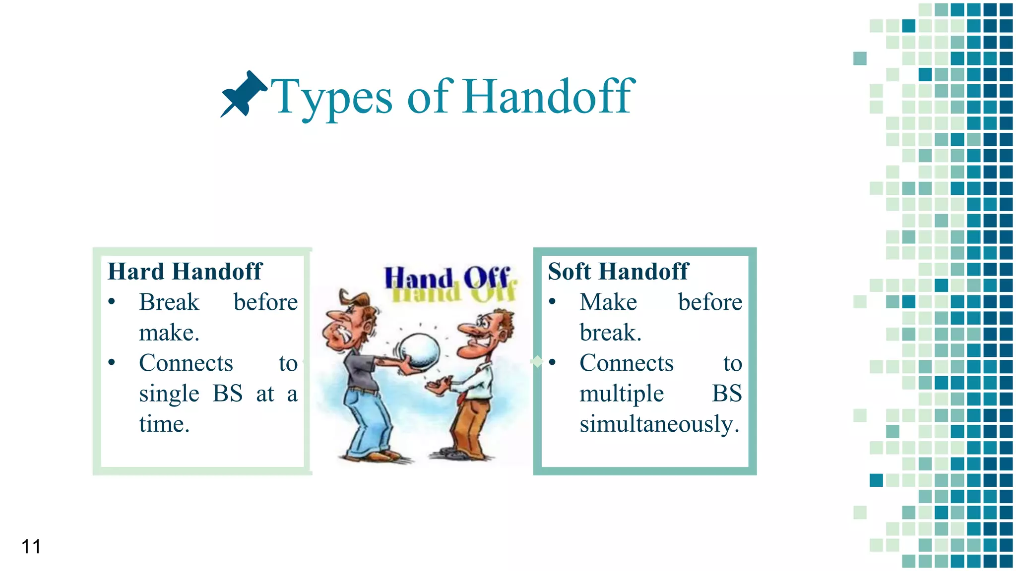 Handoff in Mobile Communication | PPTX | Smartphones | Consumer Electronics