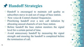 Handoff in Mobile Communication | PPTX