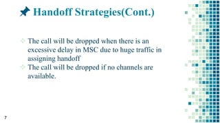 Handoff in Mobile Communication | PPTX