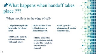 Handoff in Mobile Communication | PPTX