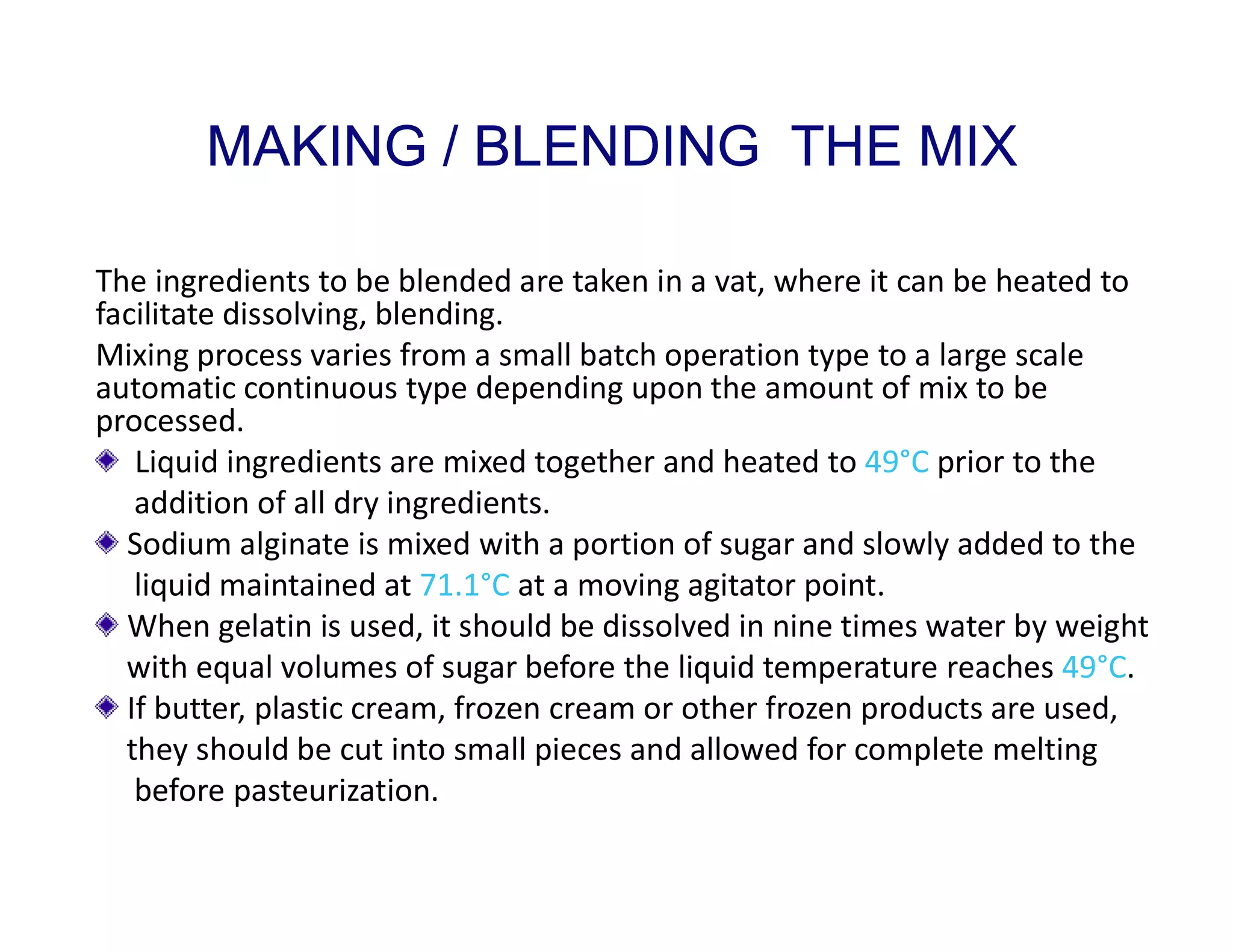 Ice cream and Ice-cream manufacturing | PDF