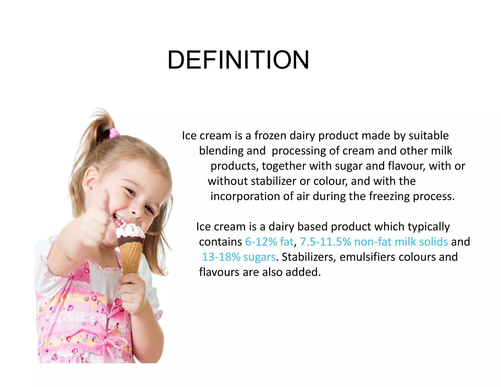 Ice cream and Ice-cream manufacturing | PDF