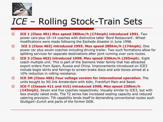 ICE inter city express German high-speed rail network_Roger Bazeley | PPTX