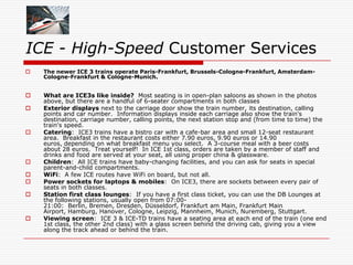 ICE inter city express German high-speed rail network_Roger Bazeley | PPTX