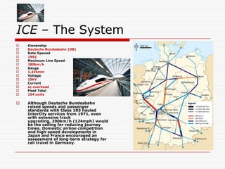 ICE inter city express German high-speed rail network_Roger Bazeley | PPTX