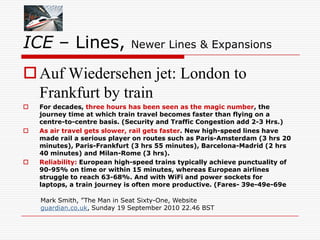 ICE inter city express German high-speed rail network_Roger Bazeley | PPTX