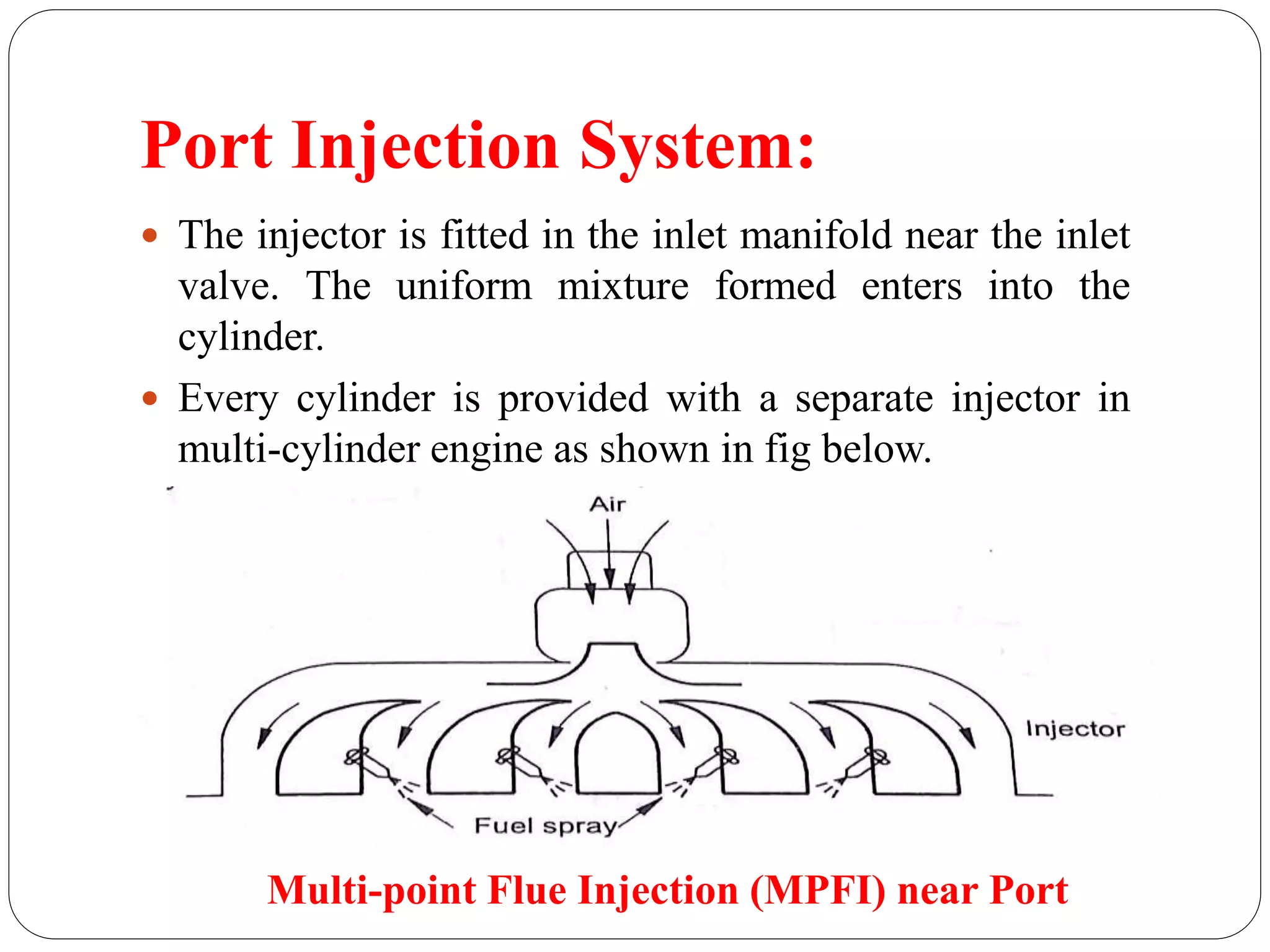 MULTI-POINT FUEL INJECTION SYSTEM | PPTX