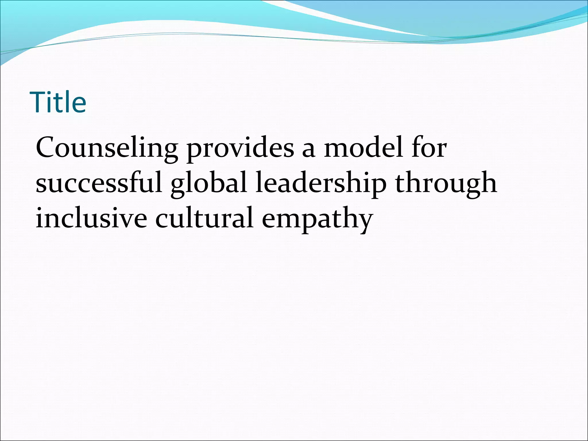 Inclusive_Cultural_Empathy 2009 | PPT