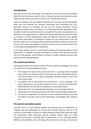 The Enterprise 2.0 Market | PDF | Web Development | Internet