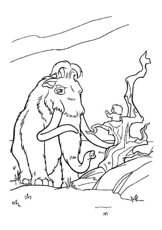 Ice Age Buck Coloring Pages