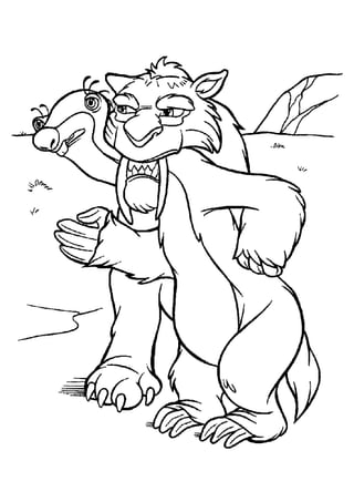 Ice Age Shira Coloring Page