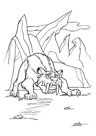 Ice Age Shira Coloring Page