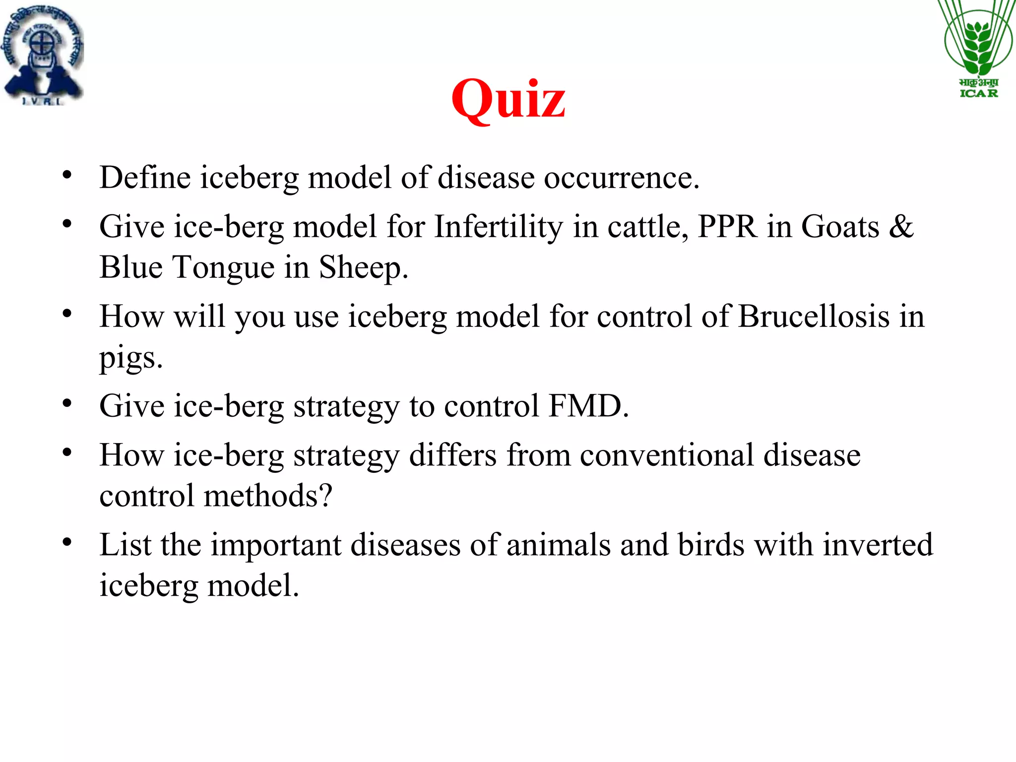 Iceberg concept of disease occurrence | PPTX