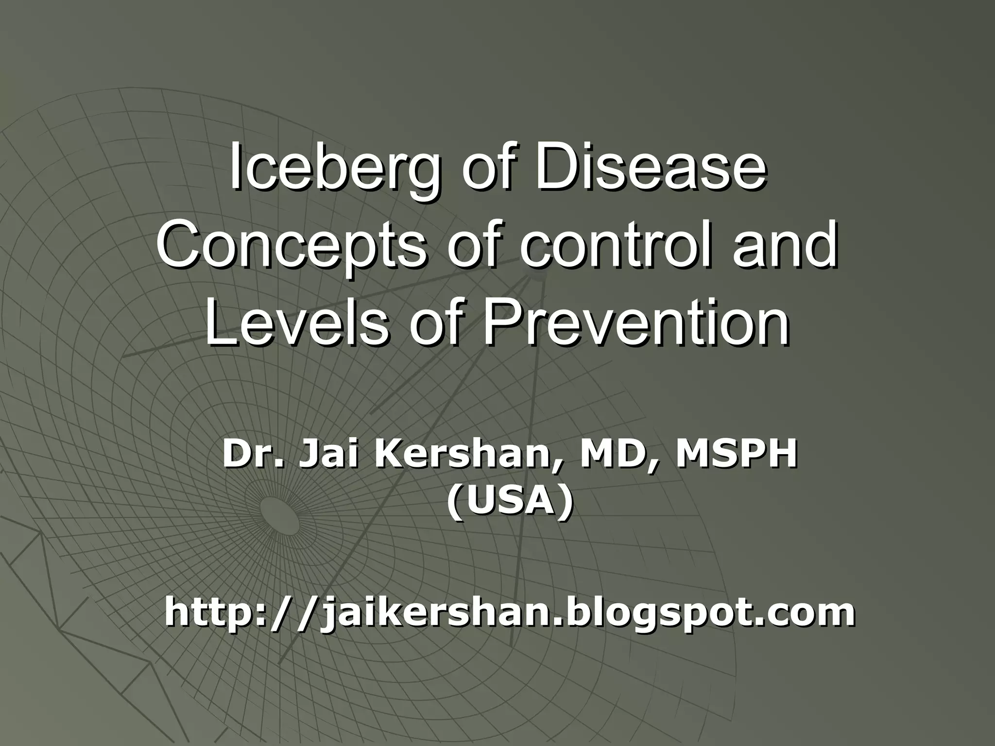 Iceberg of disease | PPT