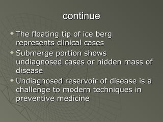 Iceberg of disease | PPT