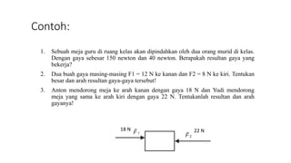 gerak dan gaya ipa kelas tujuh semester ganjil | PPTX