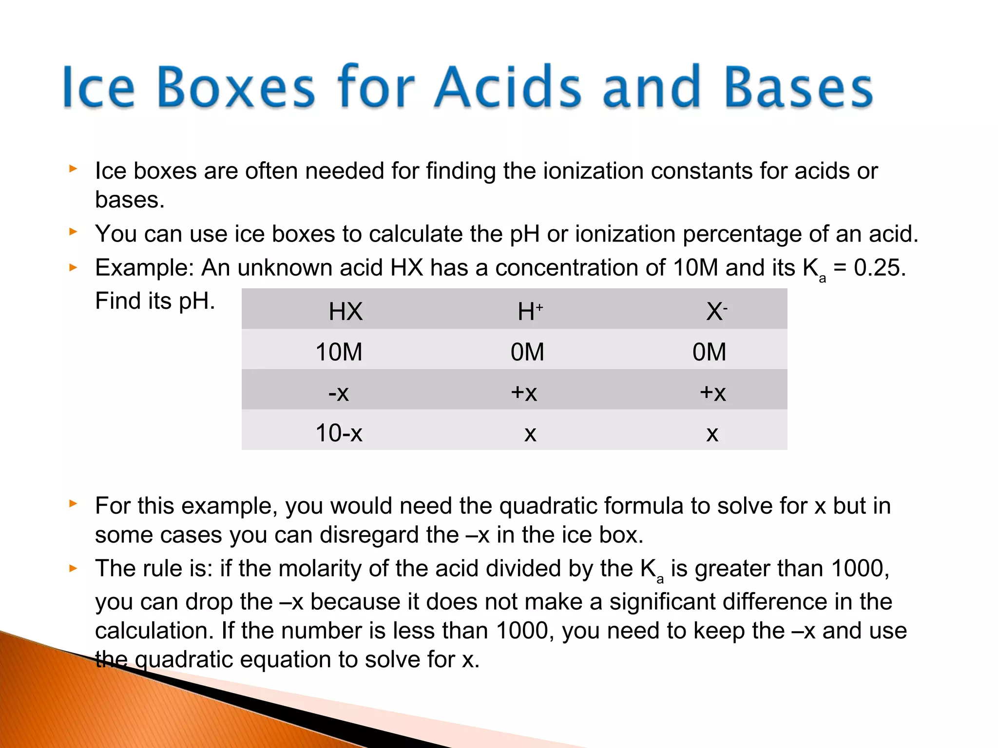 Chemistry ICE Box Equilibrium Problems | PPT
