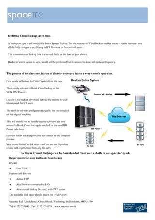 IceBreak Cloud Backup | PDF