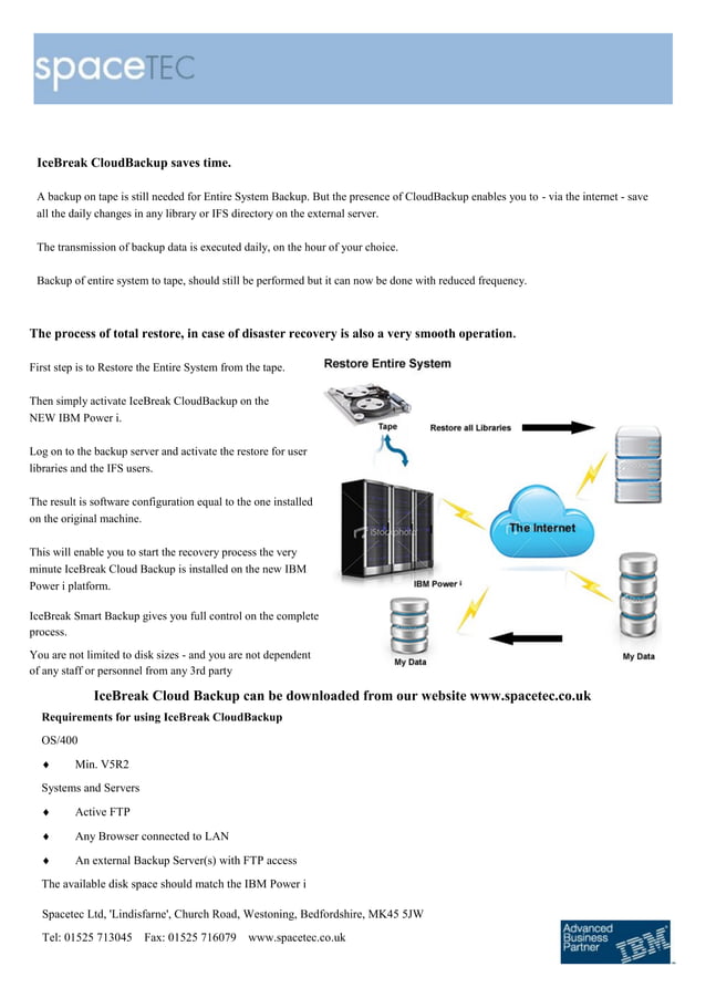 IceBreak Cloud Backup | PDF