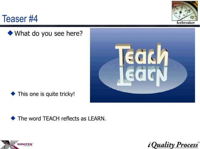 Ice breaker brain teasers | PPT