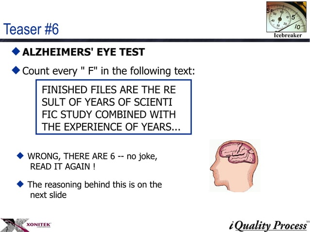 Ice breaker brain teasers | PPT