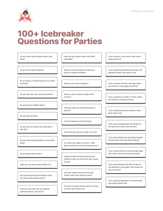 Icebreaker Prompts Top Sellers | emergencydentistry.com