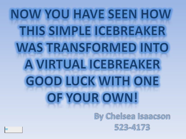 Ice breaker presentation | PPT