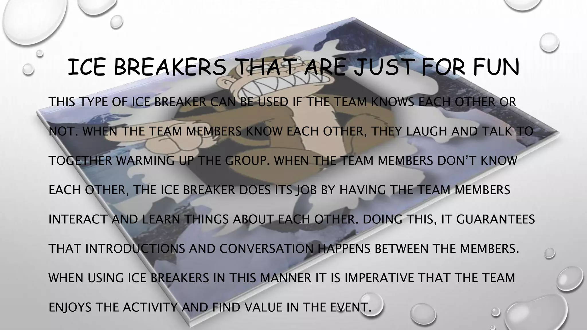 Ice breakers Presentation | PPTX