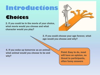 My Top 21 Icebreakers and Meeting exercises | PDF