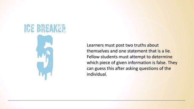 Ice breakers | PPT
