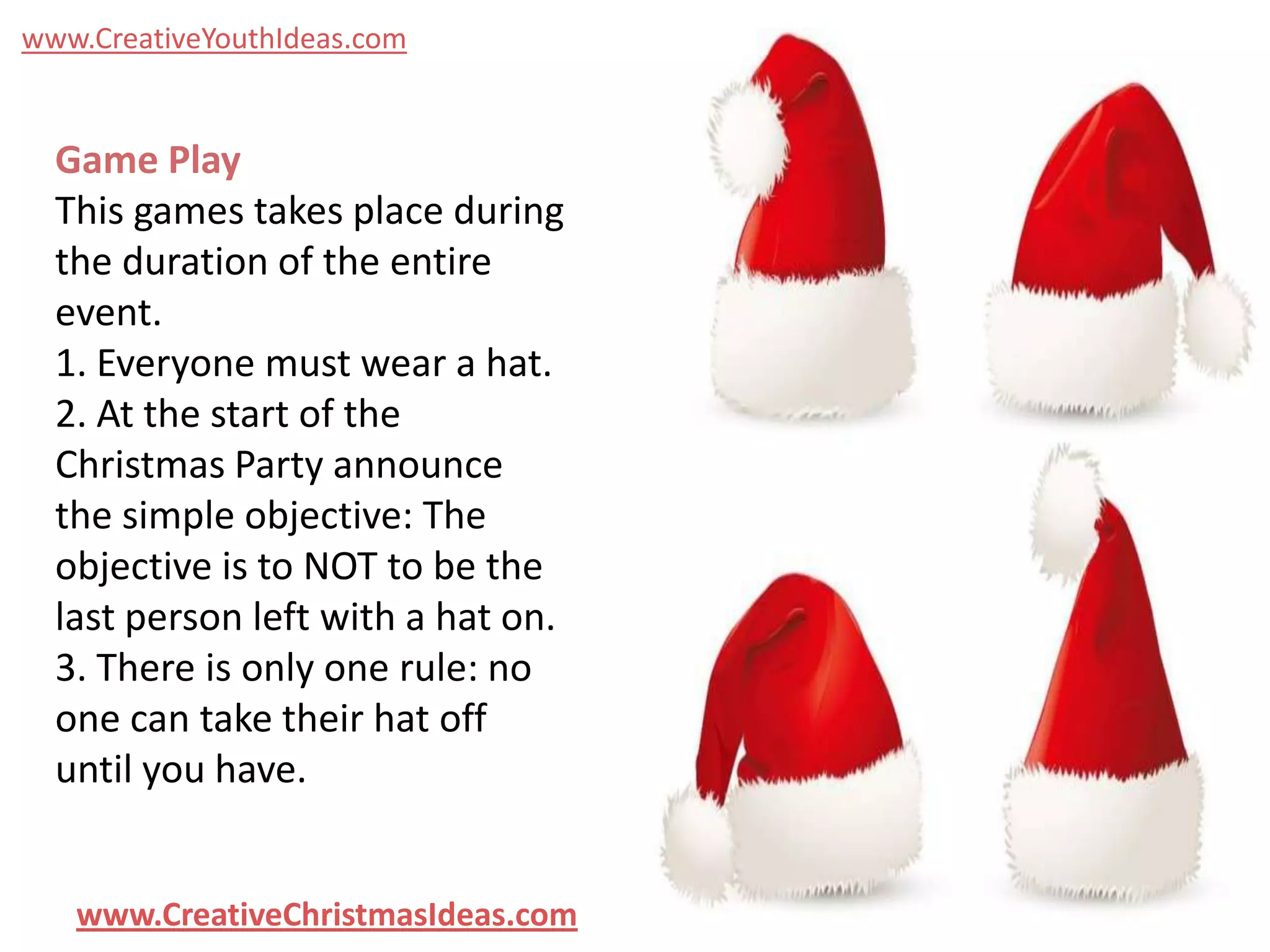 Icebreakers - Santa Hat Game | PPTX