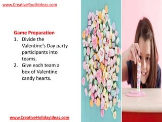 Icebreakers - Valentine Heart Tower | PPTX | Holidays