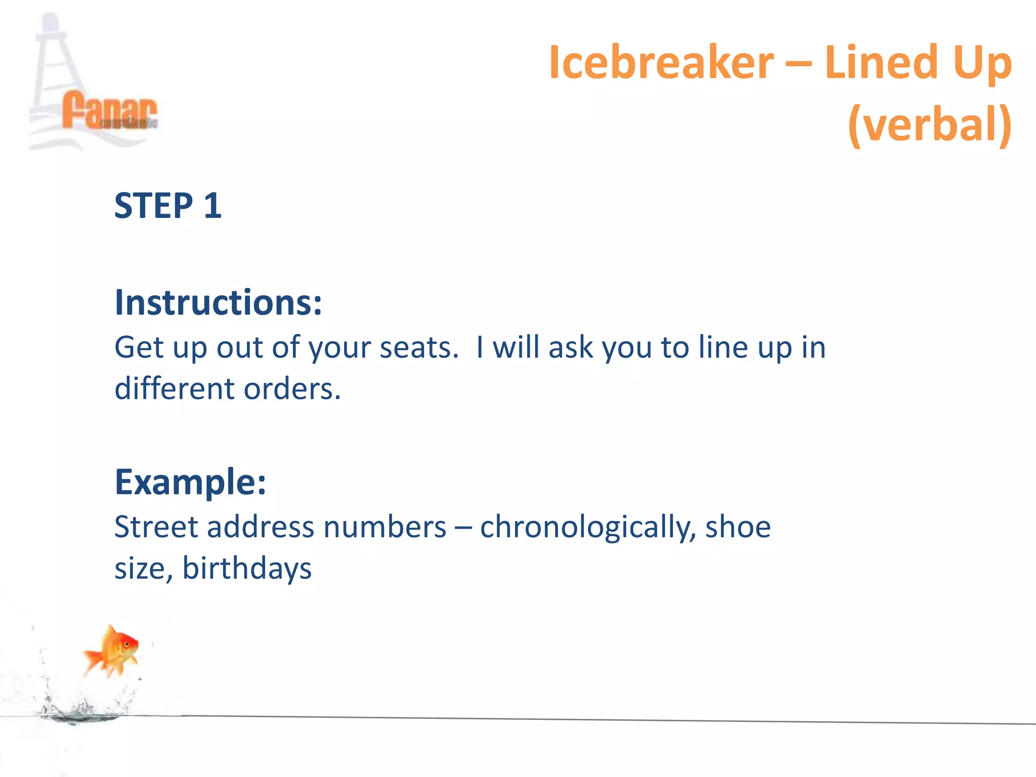 Icebreakers and games for training and workshops - My website moved now ...