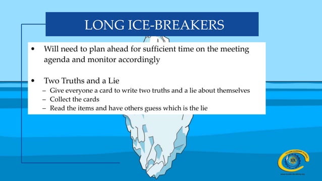 Ice breakers that make meetings fun | PPT