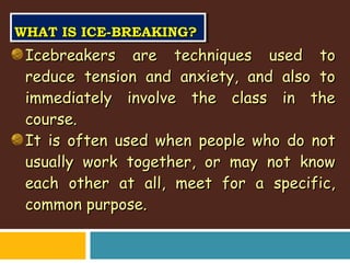 Ice breaking kuheli | PPT