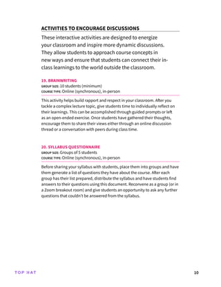 Ice breaking games for starting the conversation | PDF