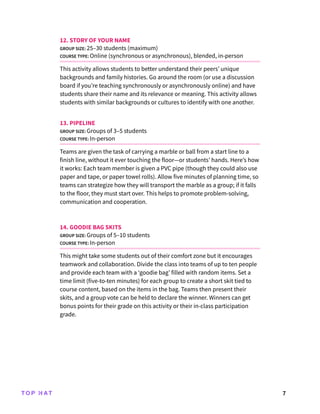 Ice breaking games for starting the conversation | PDF