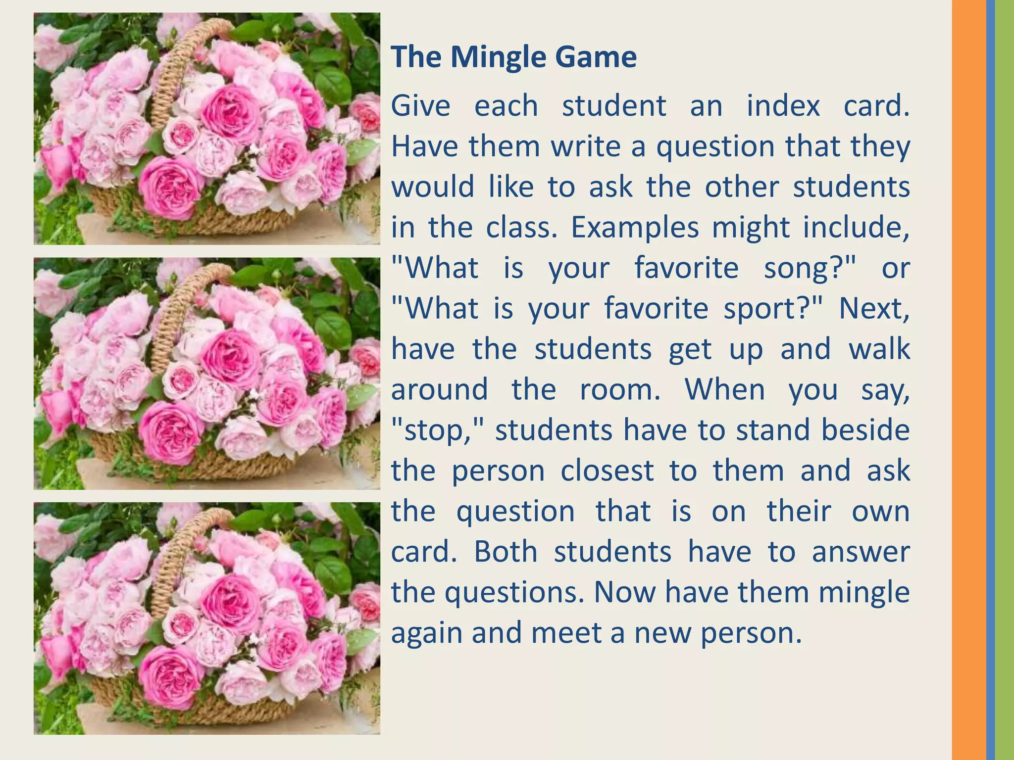 Ice breaking games for students | PPTX