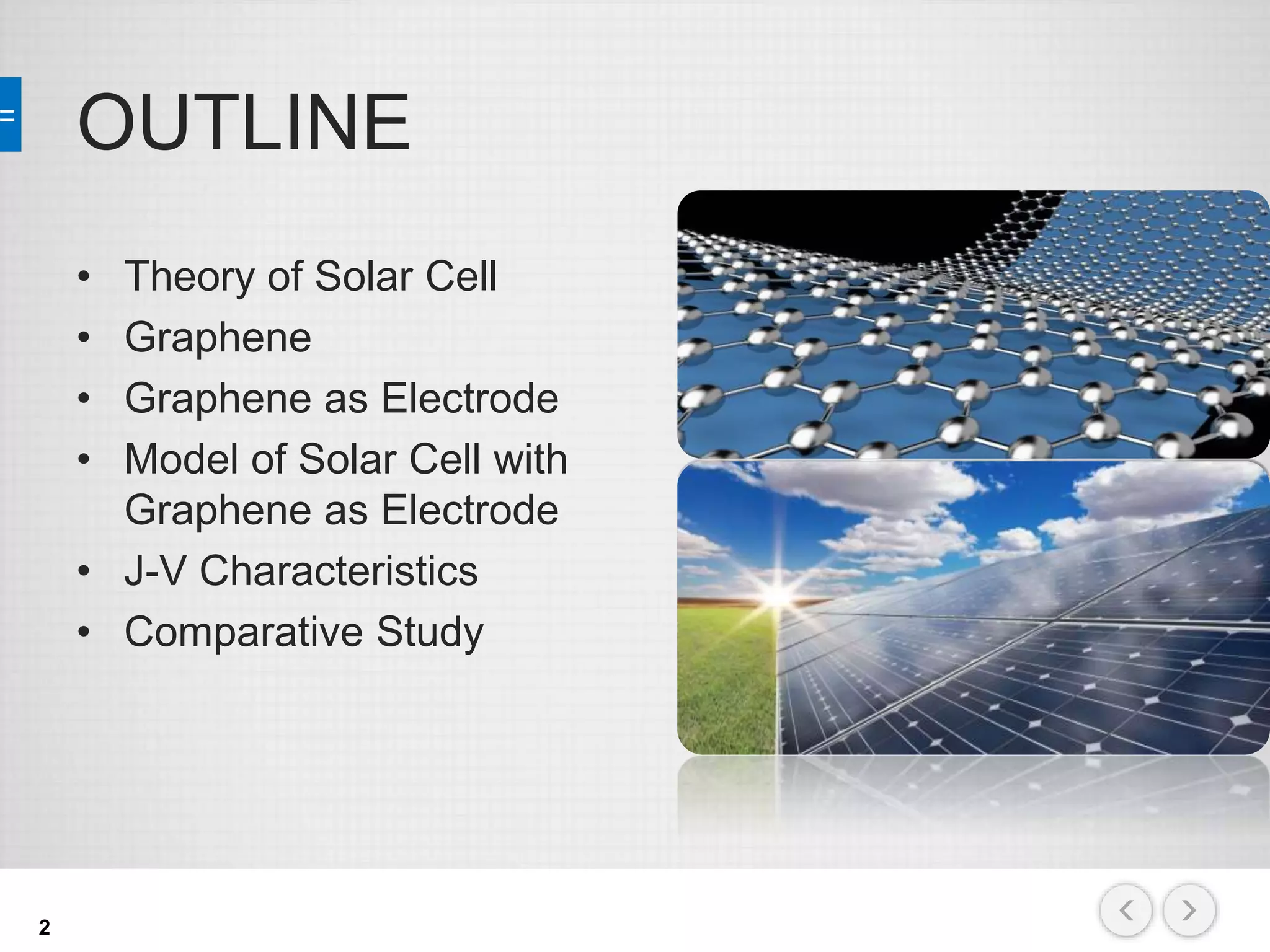 p-i-n Solar Cell Modeling with Graphene as Electrode | PPT