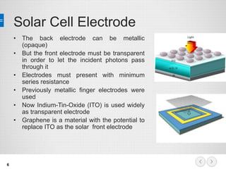 p-i-n Solar Cell Modeling with Graphene as Electrode | PPT