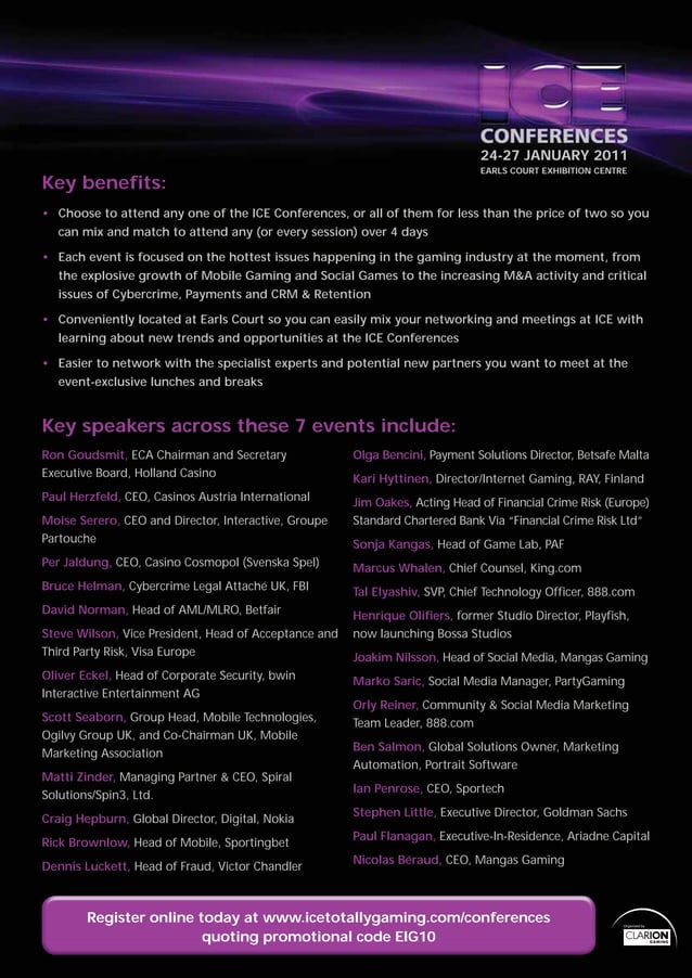 Ice Conferences Final Brochure | PDF