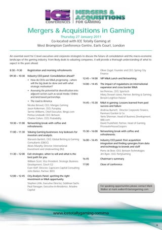 Ice Conferences Final Brochure | PDF